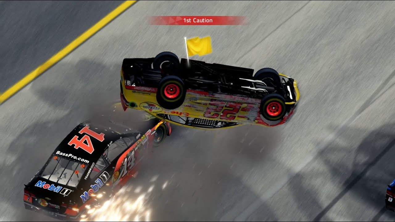RACE 20 BIG CRASH FROM LOGANO 😱😱| NASCAR 2015 VICTORY EDITION CAREER ...