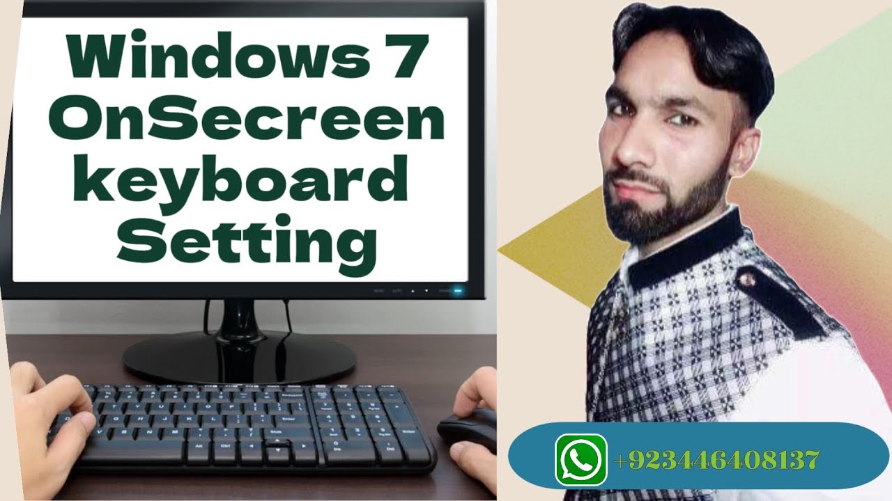 OnSecreen KeyBoard Settings For Window 7 - YouTube