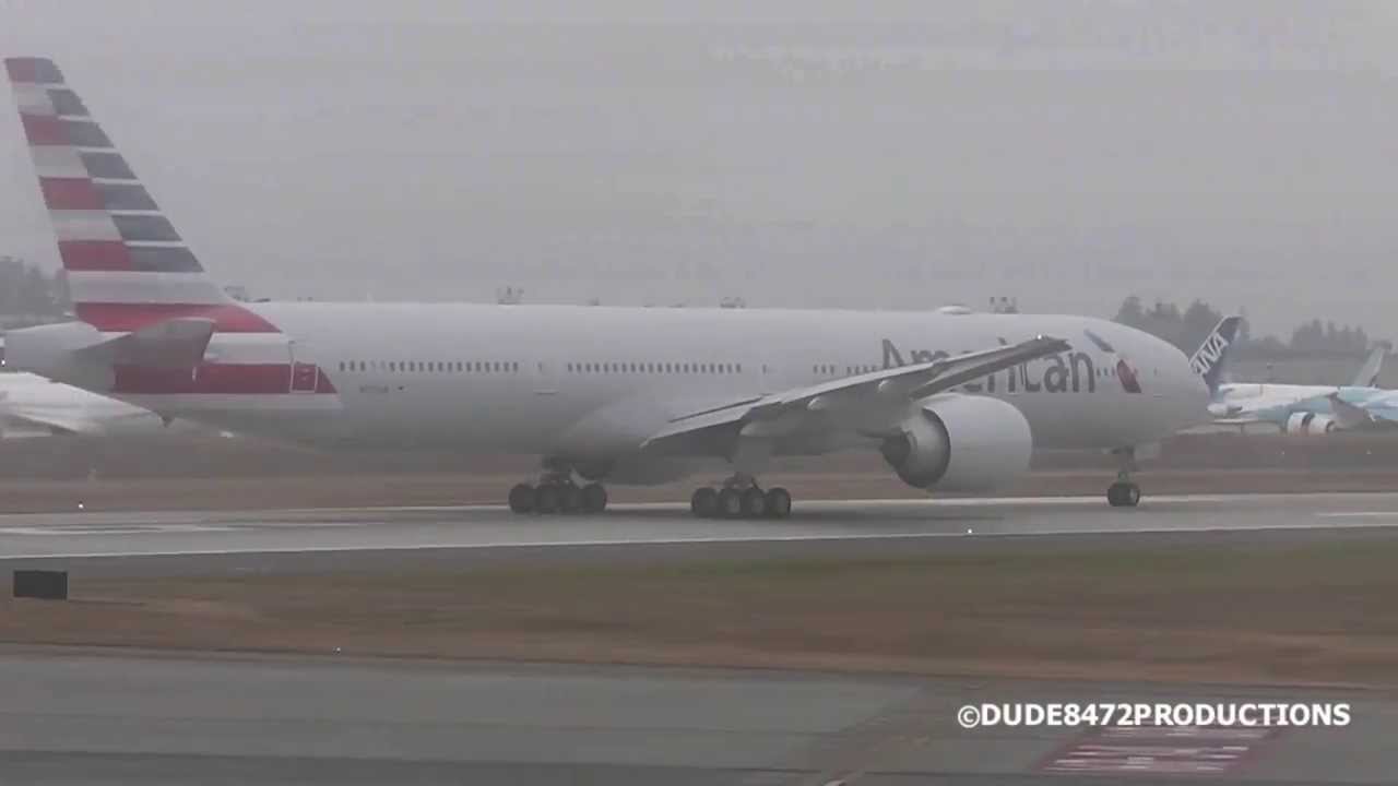 American Airlines 777-323ER [N725AN] Delivery Flight from Paine Field ...