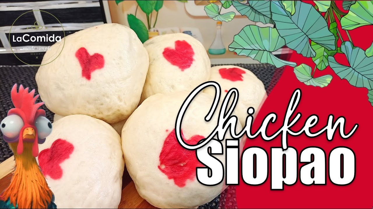 SIOPAO CHICKEN BUN! CHICKEN STEAMED BUNS! QUICK AND EASY HOMEMADE ...