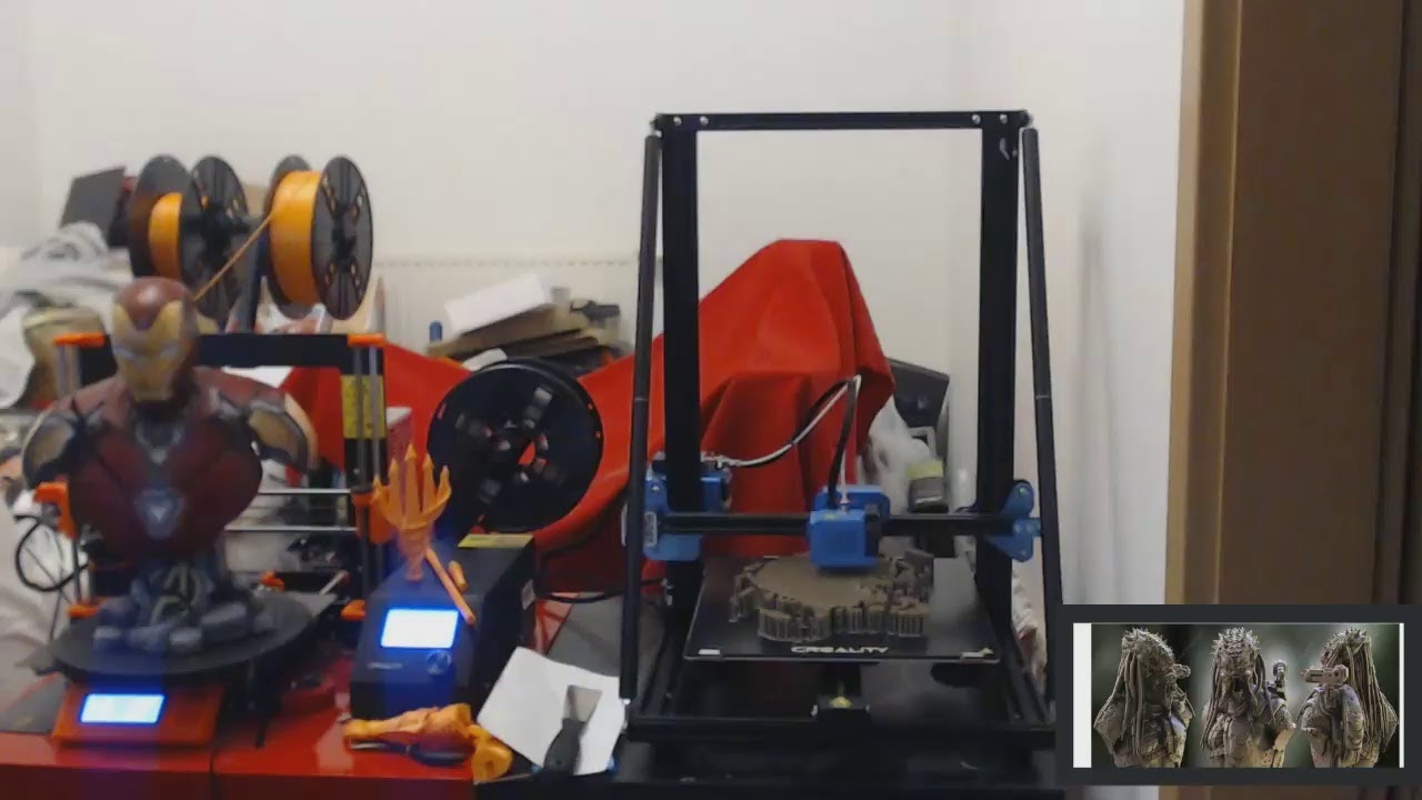 3D printing Huge 200% Bust of Predator from Sanix and Testing new ...