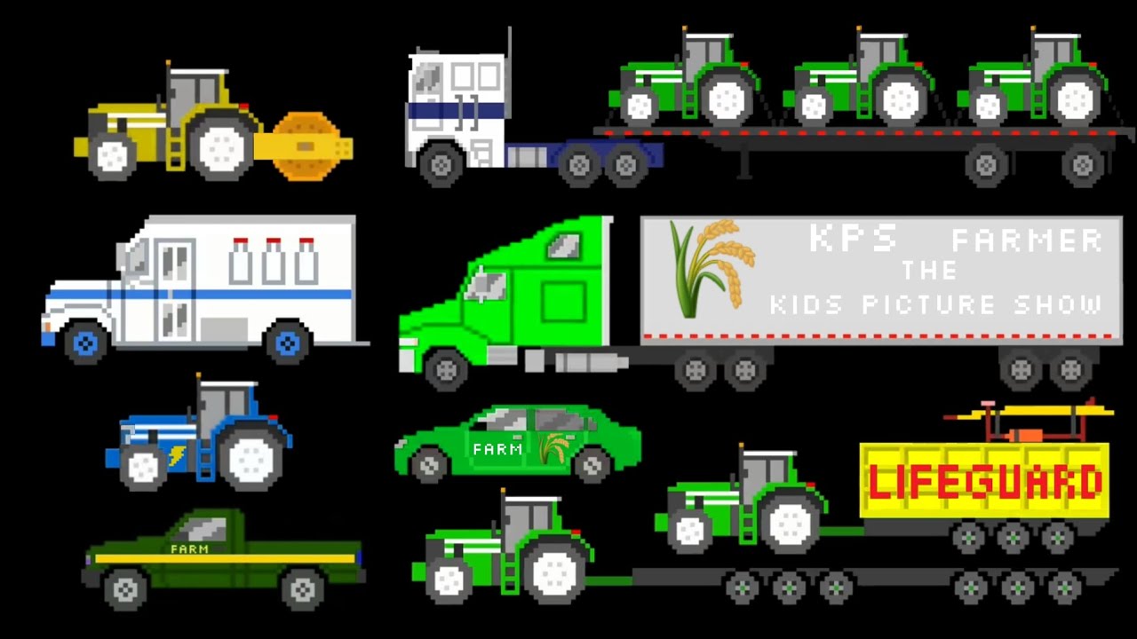 farm vehicles 2 the kids picture show - YouTube