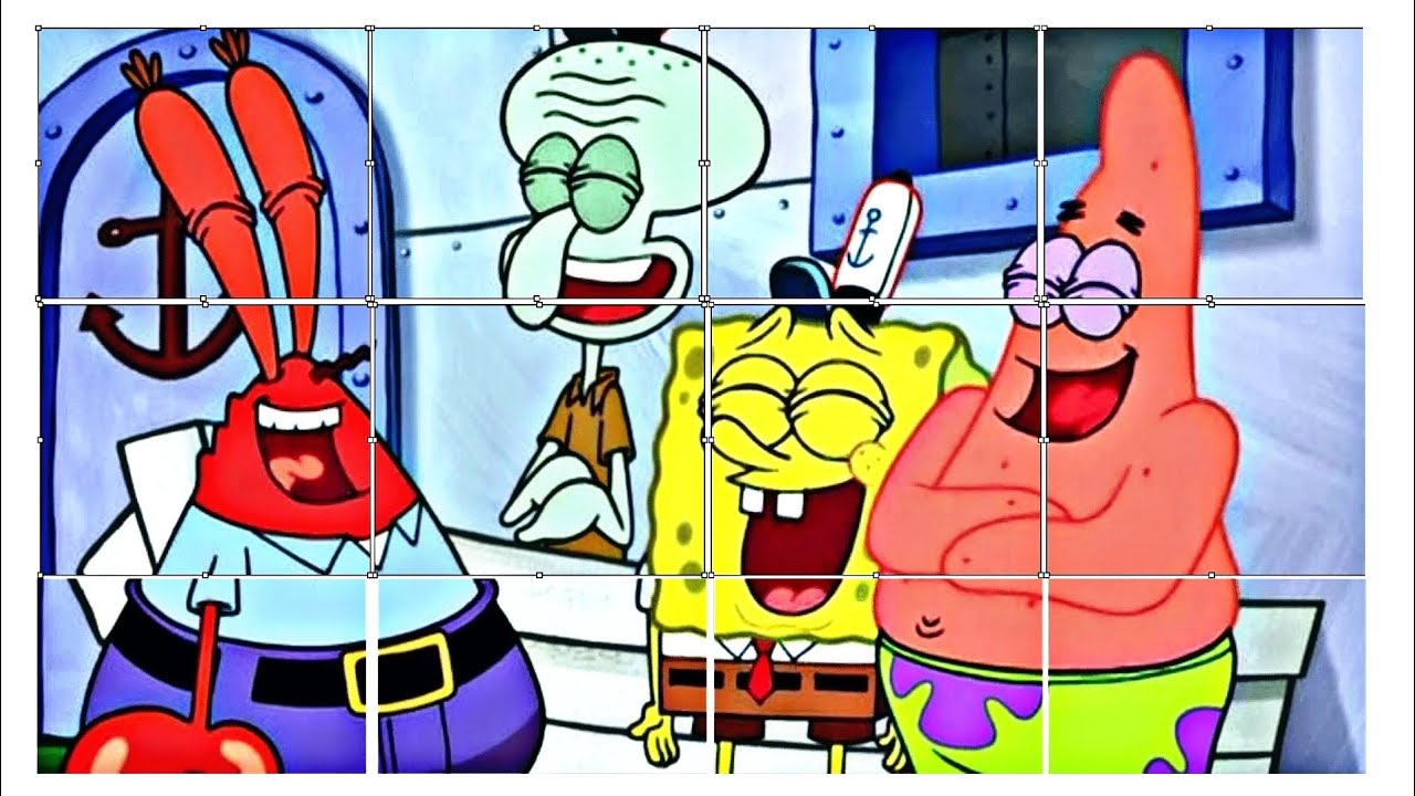 Puzzle Game Of Spongebob & Friends Cartoon Characters #puzzle # ...
