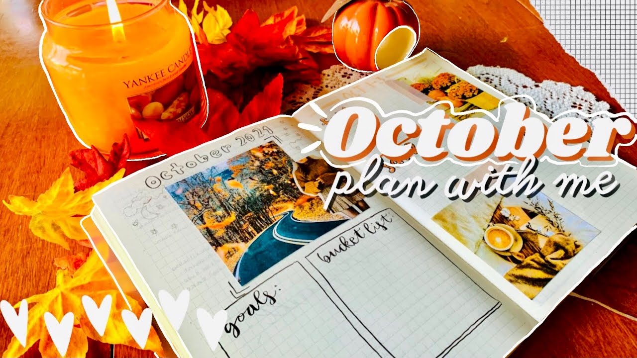 PLAN WITH ME | October 2021 Bullet Journal Set Up | Cozy Fall Vibes 🍂 ...