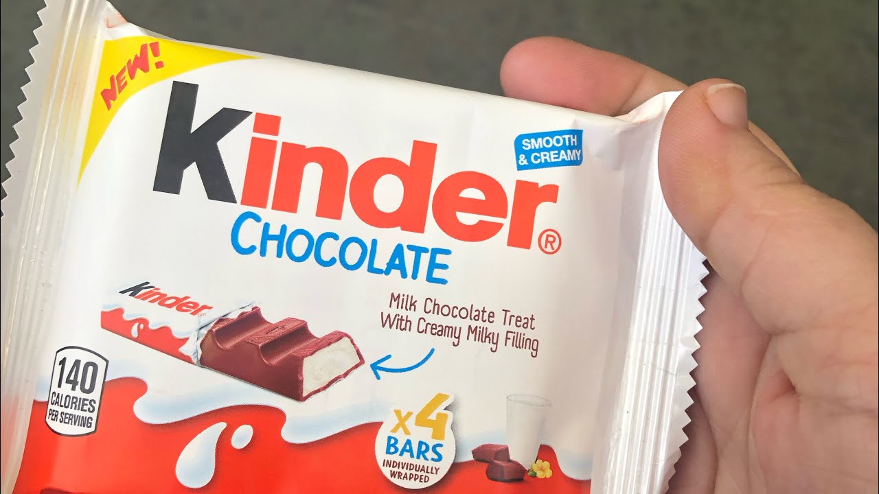 New kinder chocolate 4+bars candy - YouTube