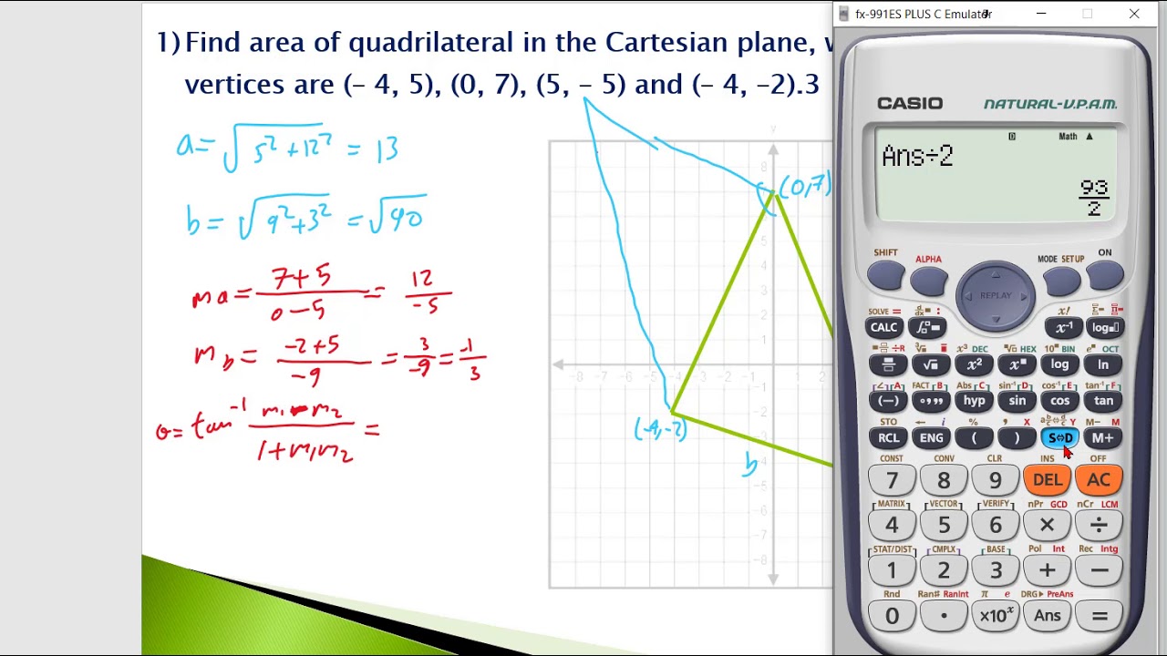 المحاضرة 2 - تمارين - Straight Line, Complex Number, Quadratic Equation ...