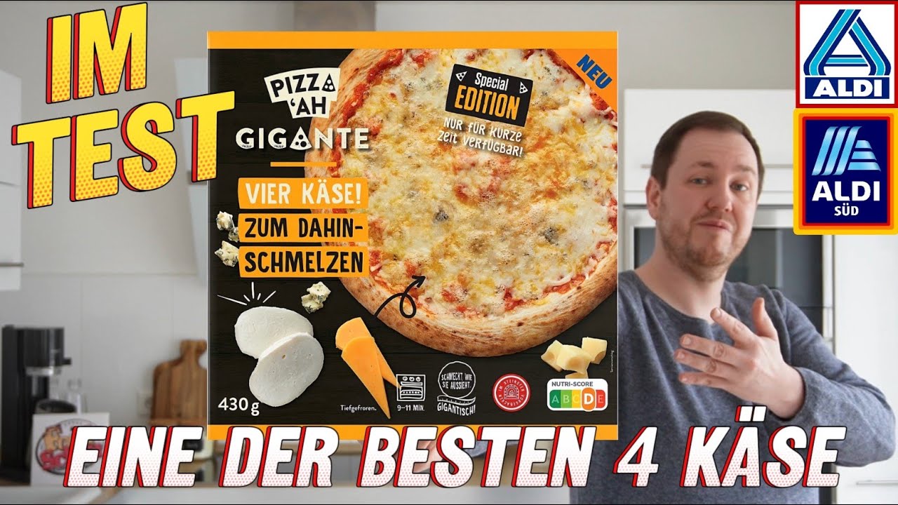 ALDI: Pizz'Ah Gigante Vier Käse im Test - YouTube
