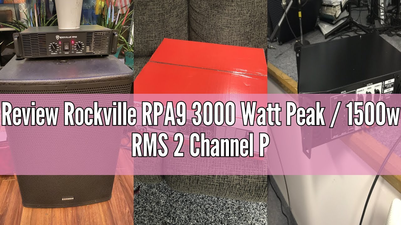 Review Rockville RPA9 3000 Watt Peak / 1500w RMS 2 Channel Power ...