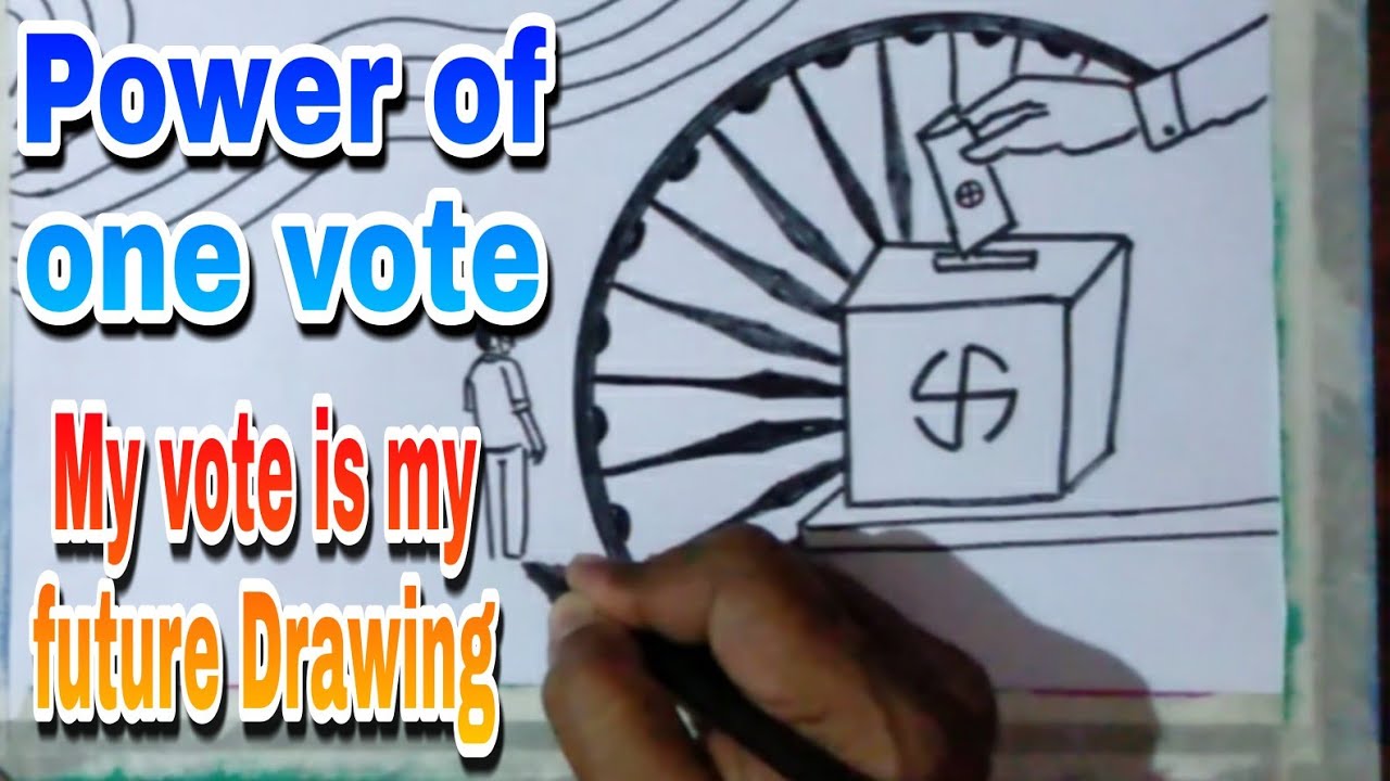 National Voters day Drawing / Voters Awareness Drawing for Competition ...