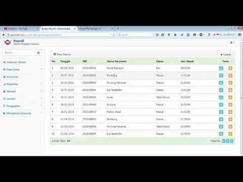 Sourcecode aplikasi payroll penggajian online berbasis web php mysql ...