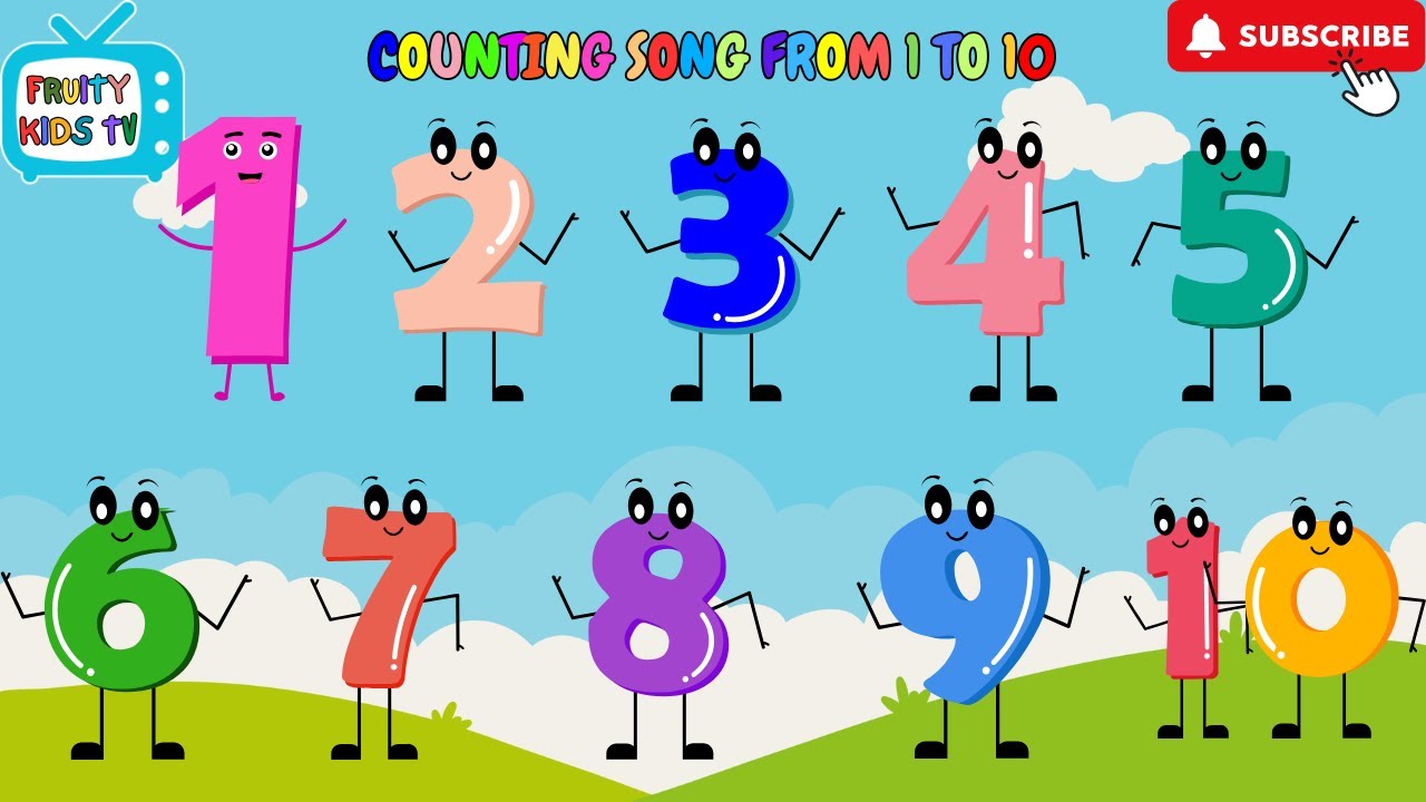 Counting Song, Learn to Count, Number Songs for Toddlers, Nursery ...