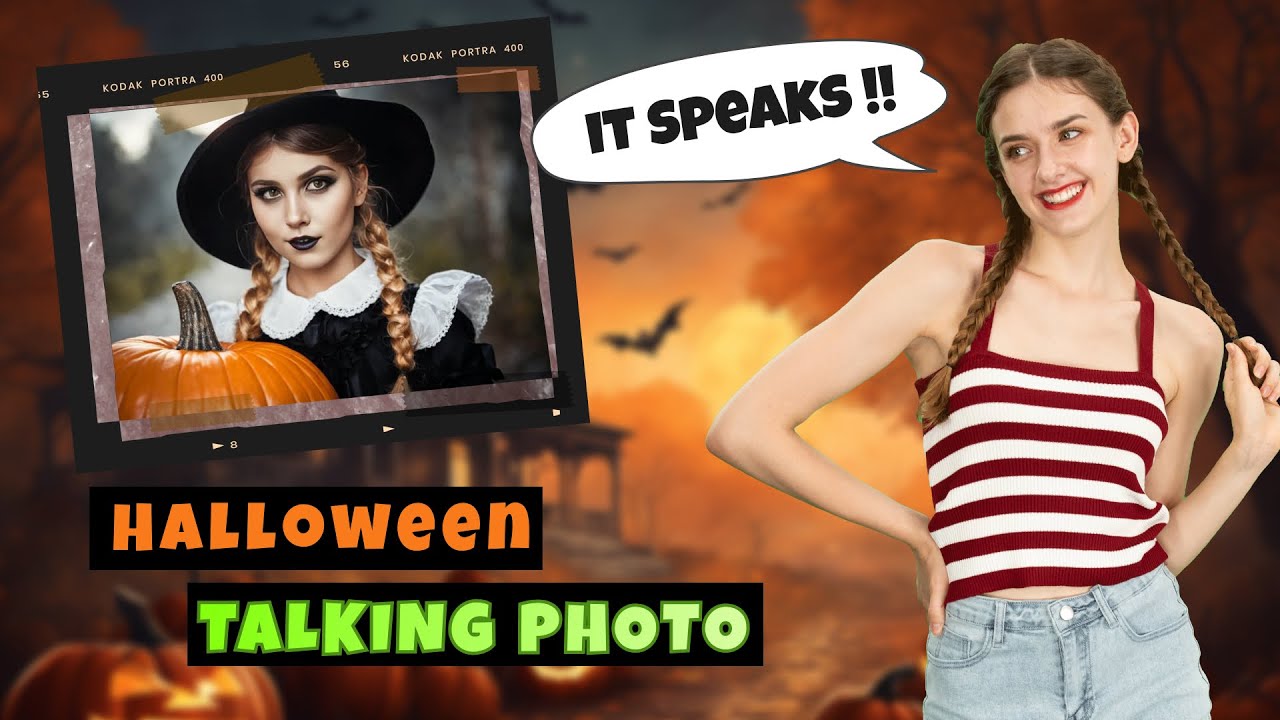 How to Create a Halloween Talking Photo Video with AI - YouTube