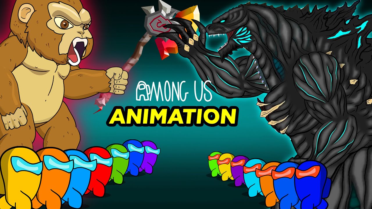 어몽어스 VS Godzilla x Kong: The New Empire | FUNNY AMONG US ANIMATION ...