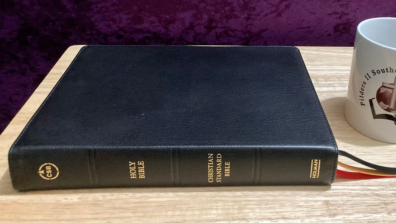 Handcrafted CSB Verse-by-Verse Wide-Margin Reference Bible - YouTube