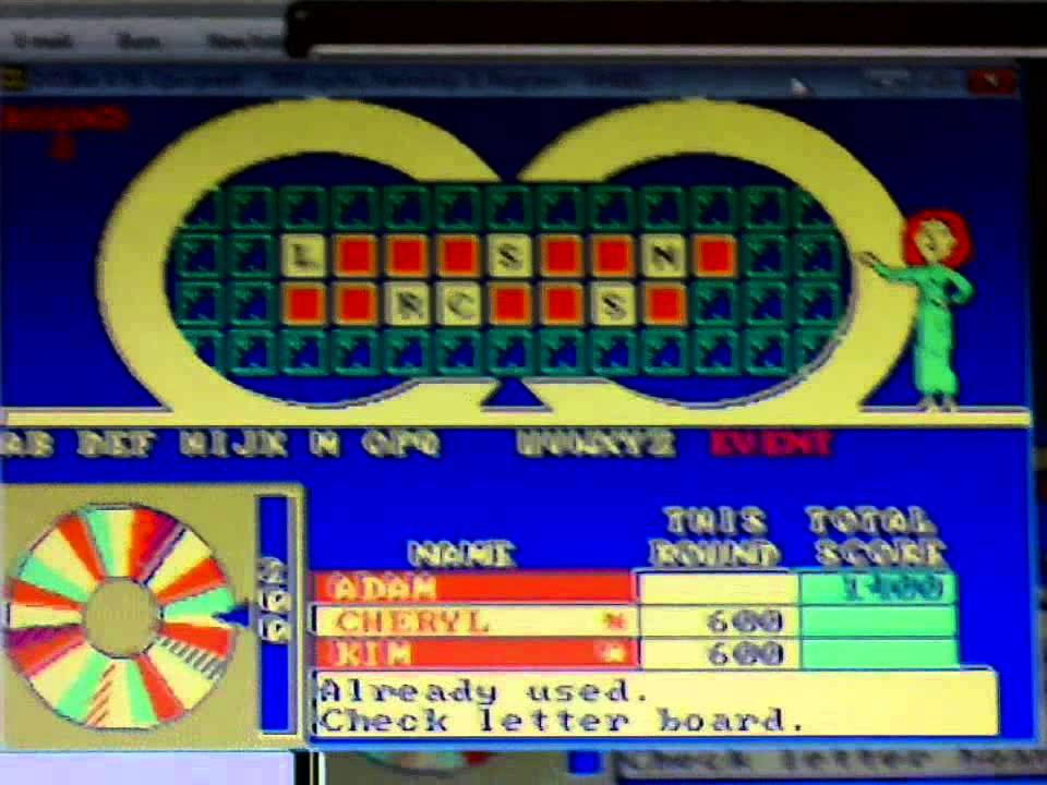 Wheel Of Fortune 2nd Edition for the Dos Game #2 - YouTube