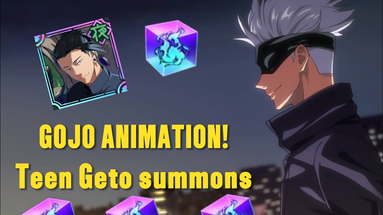 GOJO ANIMATION! Teen Geto summons #jjkpp - YouTube