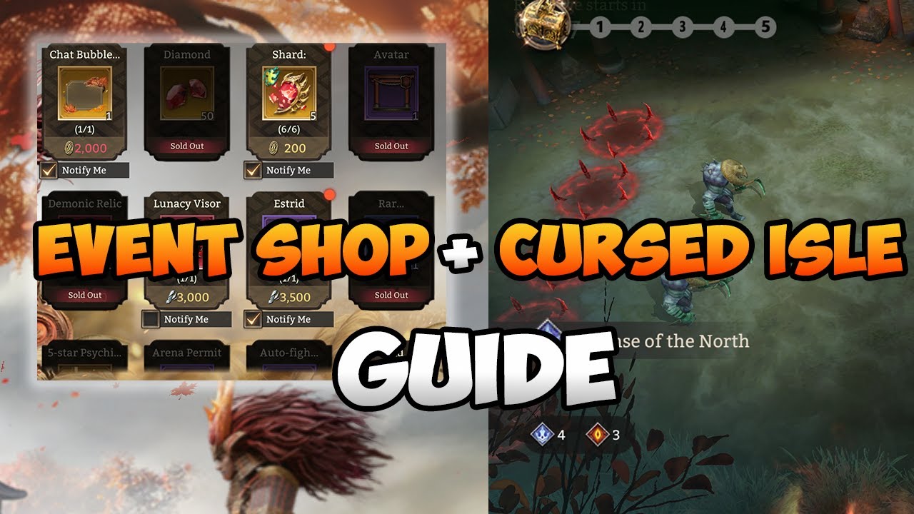 SHOP + Cursed Isle GUIDE I Watcher of Realms - YouTube