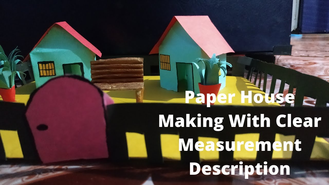How To Make Paper House for Kids / How to Make Paper Grass / How to ...