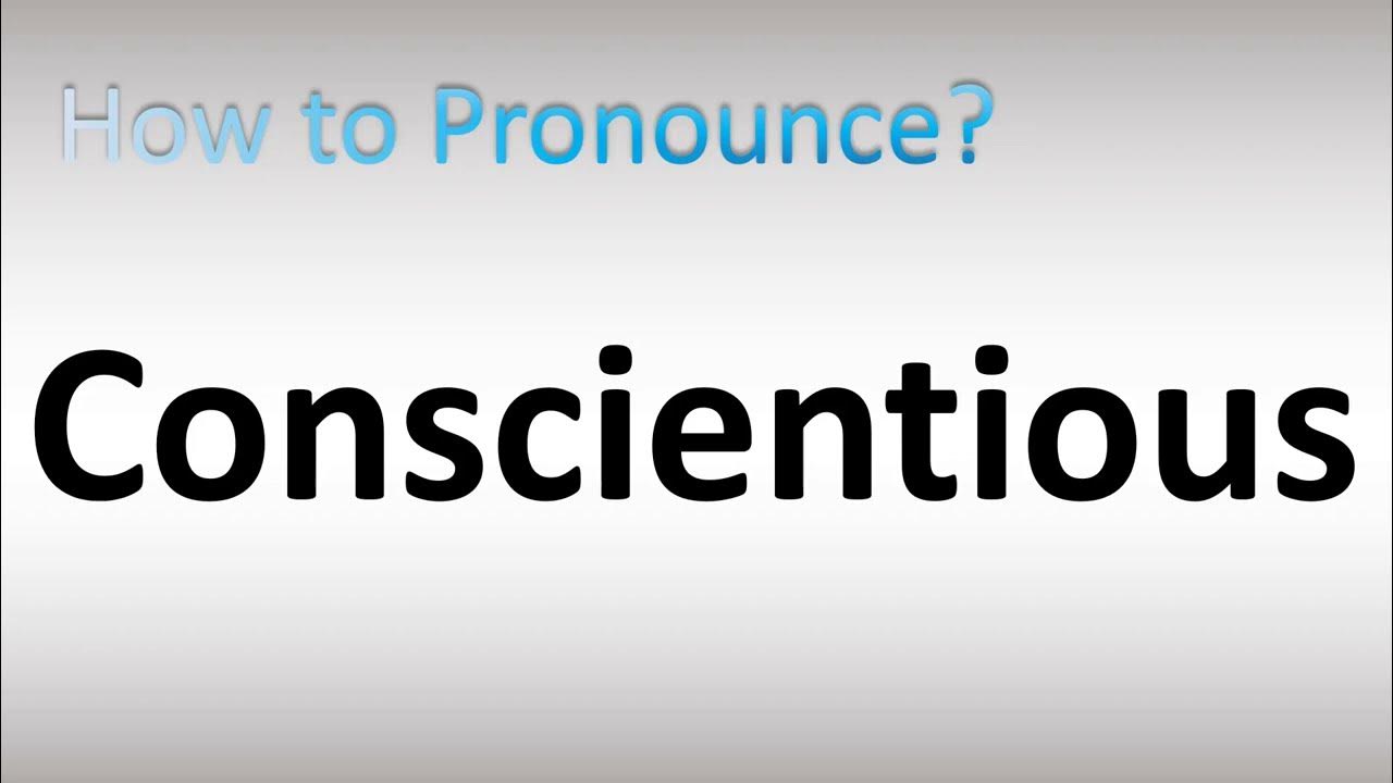 Conscientious Pronunciation YouTube conscientious-pronunciation-youtube