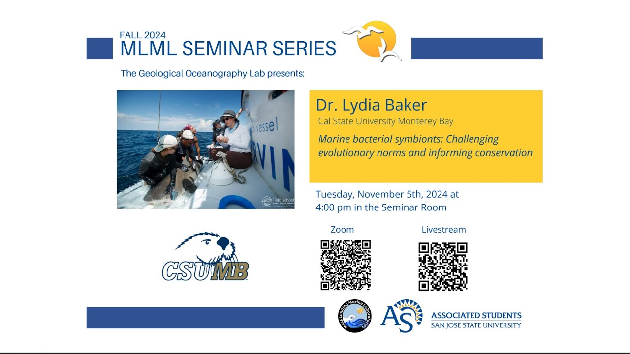 MLML Seminar: Dr. Lydia Baker- Marine bacterial symbiotes - YouTube