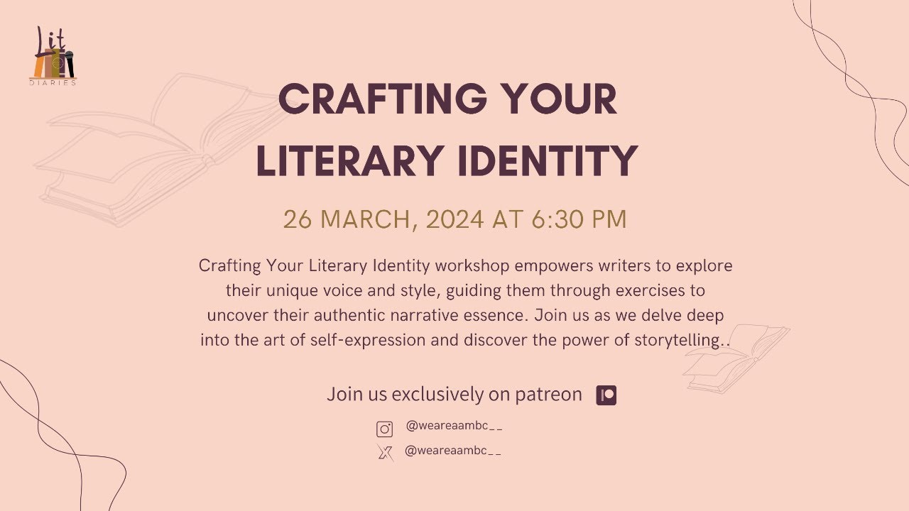 Workshop: Crafting Your Literary Identity - YouTube