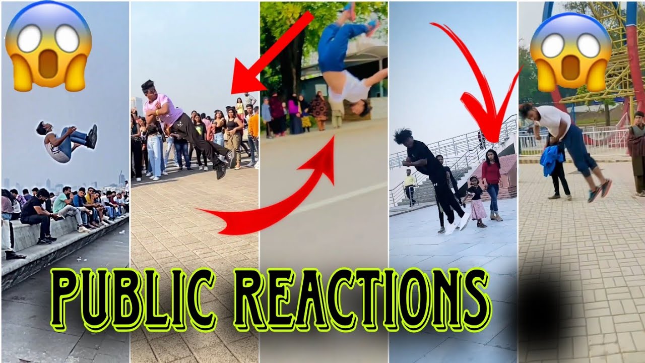 Best flip's on public reactions 😱 | Flip's on girl's reaction 😱 | Crazy ...