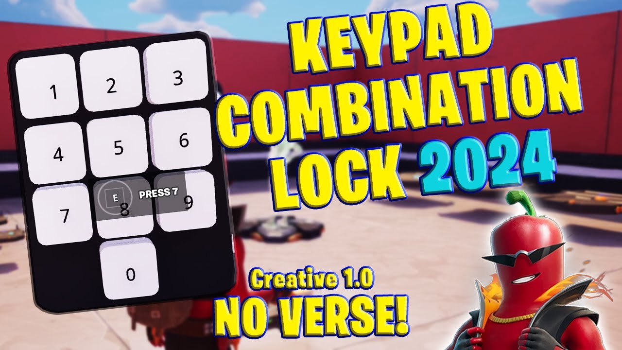 Fortnite Creative Keypad Combination 2024 Tutorial (NO VERSE) - YouTube
