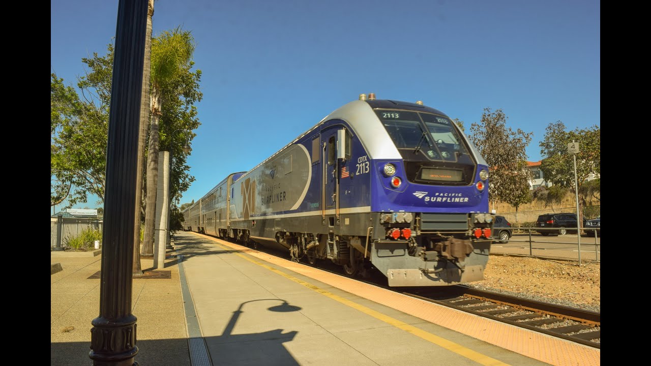 2-24-22! Railfanning Encinitas Station! Featuring Coasters, HIGH speed ...