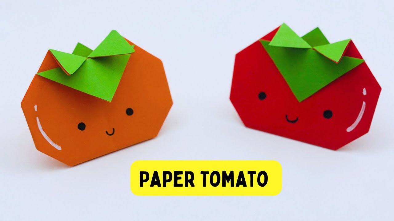 How To Make Easy Paper Tomato For Kids / Nursery Craft Ideas / Paper ...