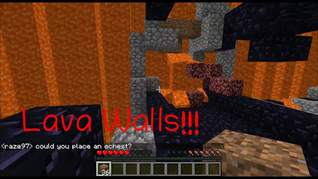 Escaping the oldest anarchy server 2B2T's lava walled spawn! - YouTube