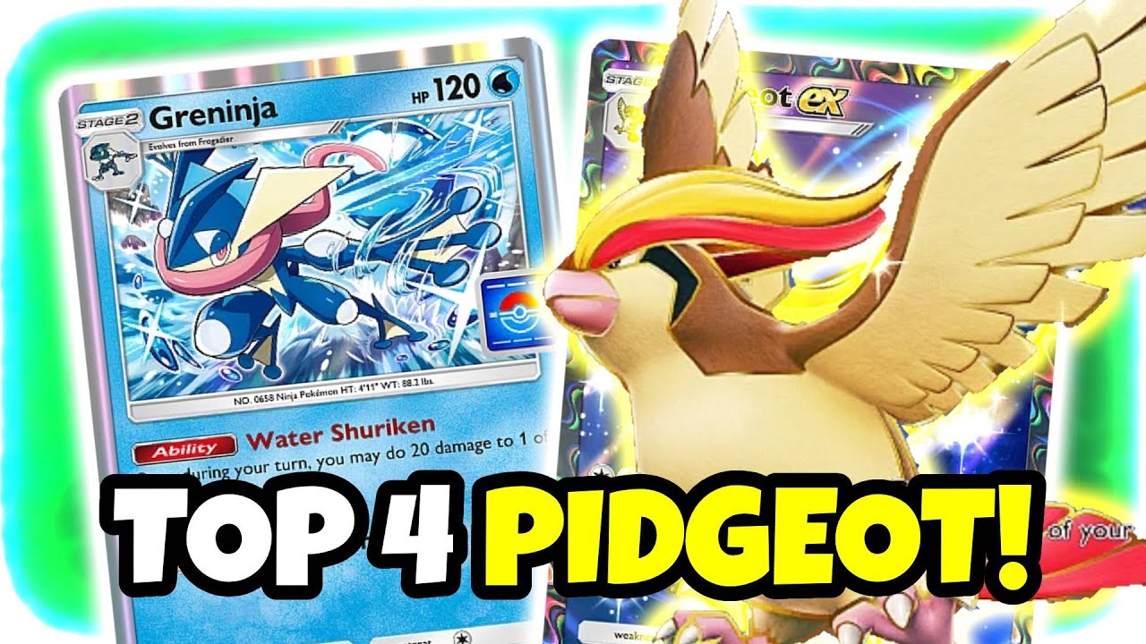 TOP 4 Pidgeot Ex Greninja COMBOS AMAZINGLY In Pokemon TCG Pocket - YouTube