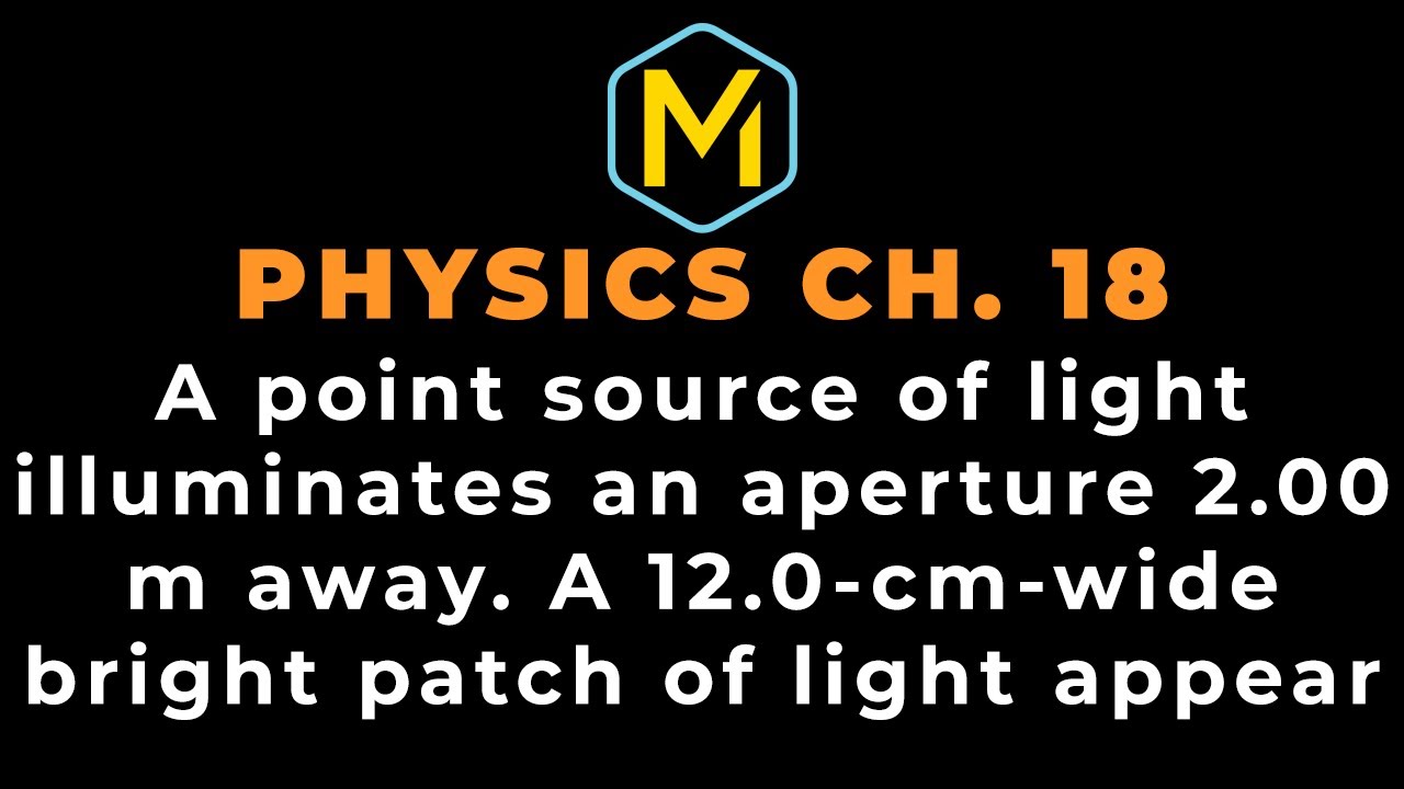 18.3 Mastering Physics Solution-"A point source of light illuminates an ...