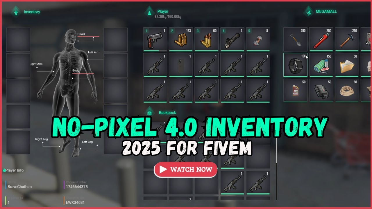 How to Add NoPixel 4.0 Inventory to Your FiveM Server | 2025 - YouTube
