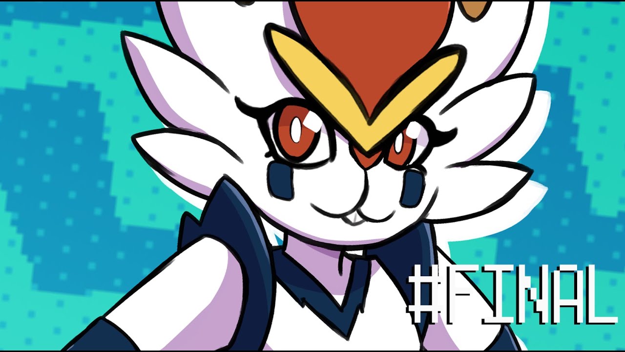 Speed Drawing 😋 Female Cinderace #PokemonFanart - YouTube