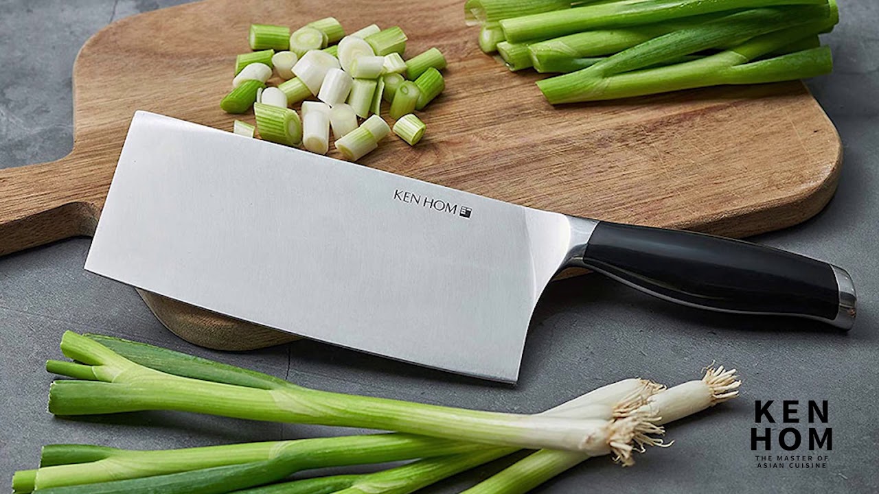 Ken Hom Stainless Steel Cleaver (KH511U) - YouTube