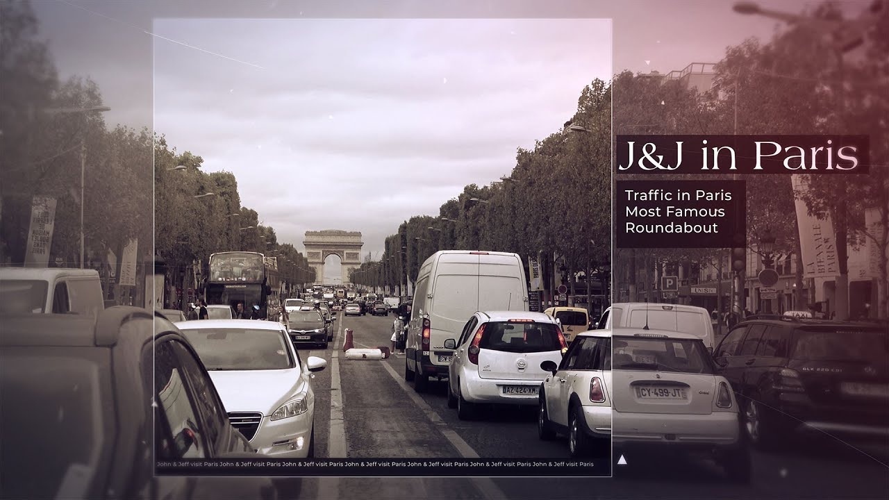Paris Arc De Triomphe Roundabout - YouTube