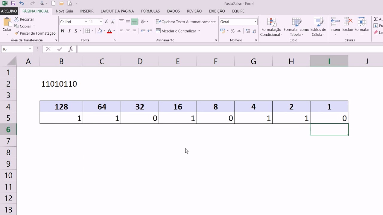 Binário para Decimal - Método da Tabela - YouTube