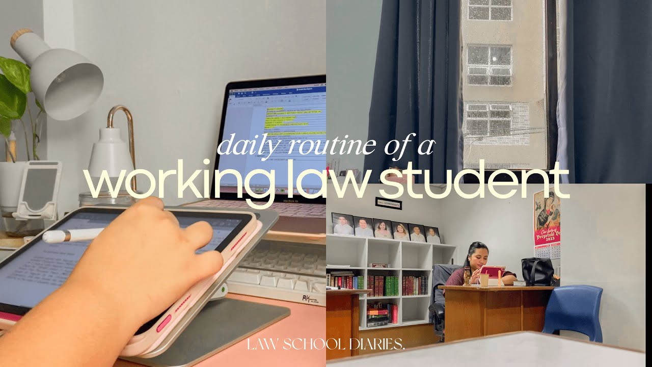 daily routine of a working law student (waking up at 4AM, studying) ⚖️ ...