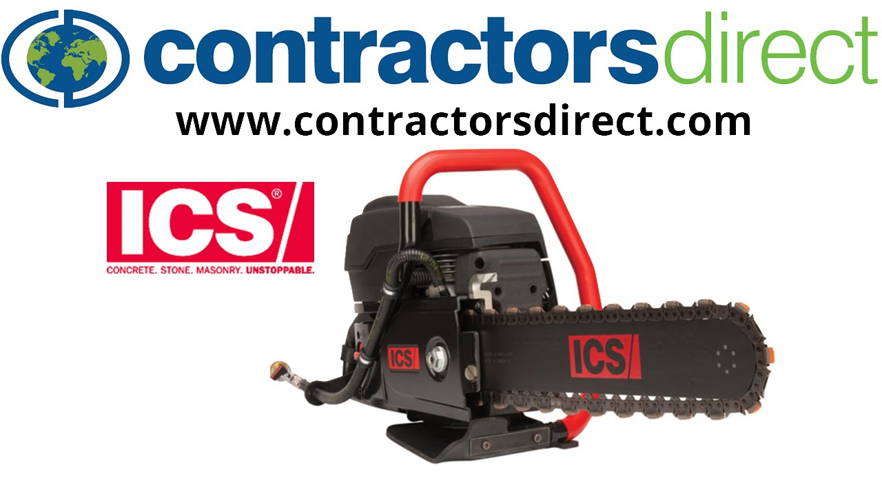 ICS 695 Concrete Chain Saw Package From Contractors Direct - YouTube