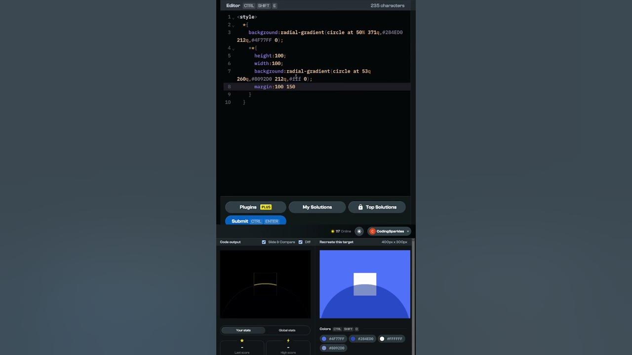 Css Battle Daily Targets Solution 21st October 2023 Css Css3 Codingshorts Shorts