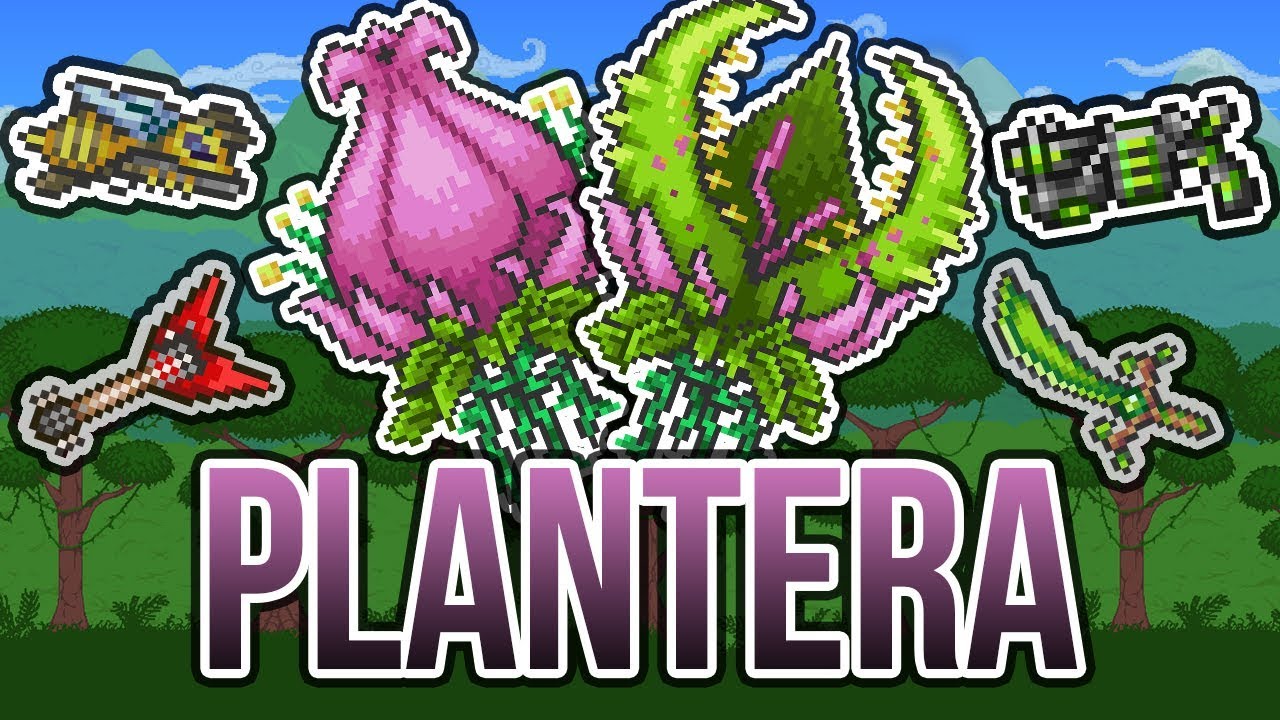 Terraria - Plantera Expert Mode Boss Fight - YouTube