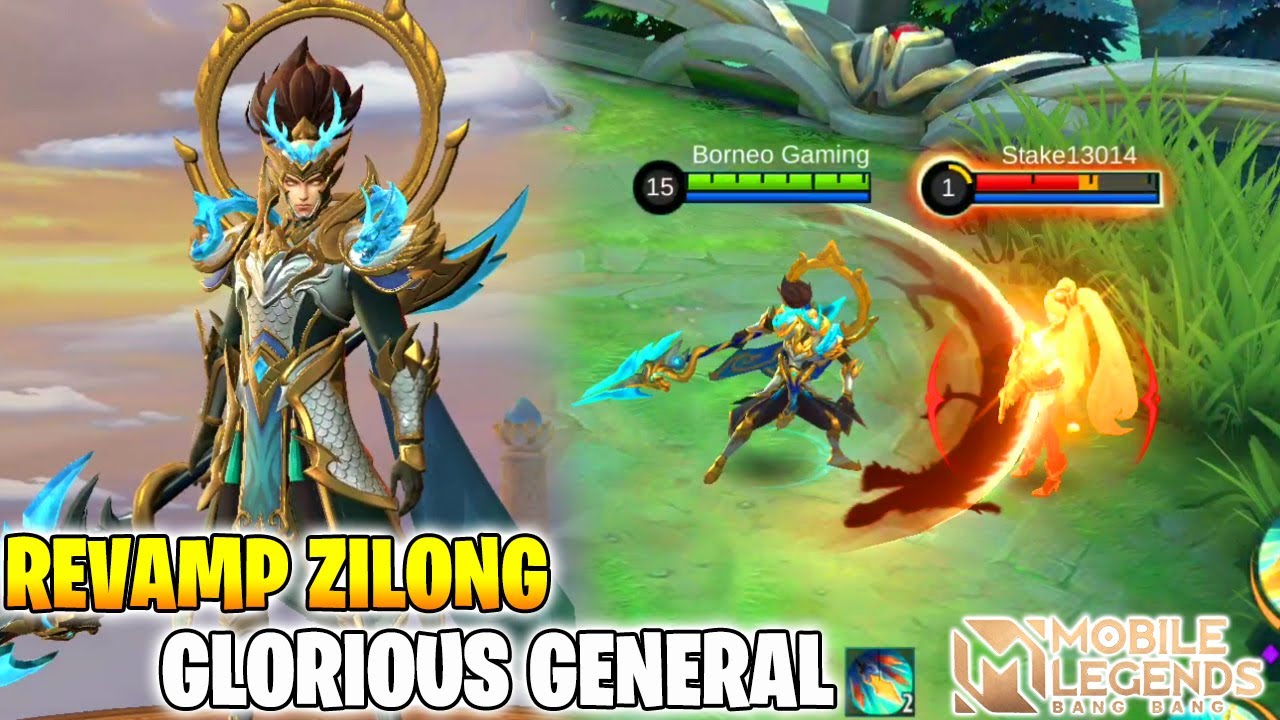 Zilong "Glorious General" Epic Skin REVAMP New Skill Effect & Animation ...