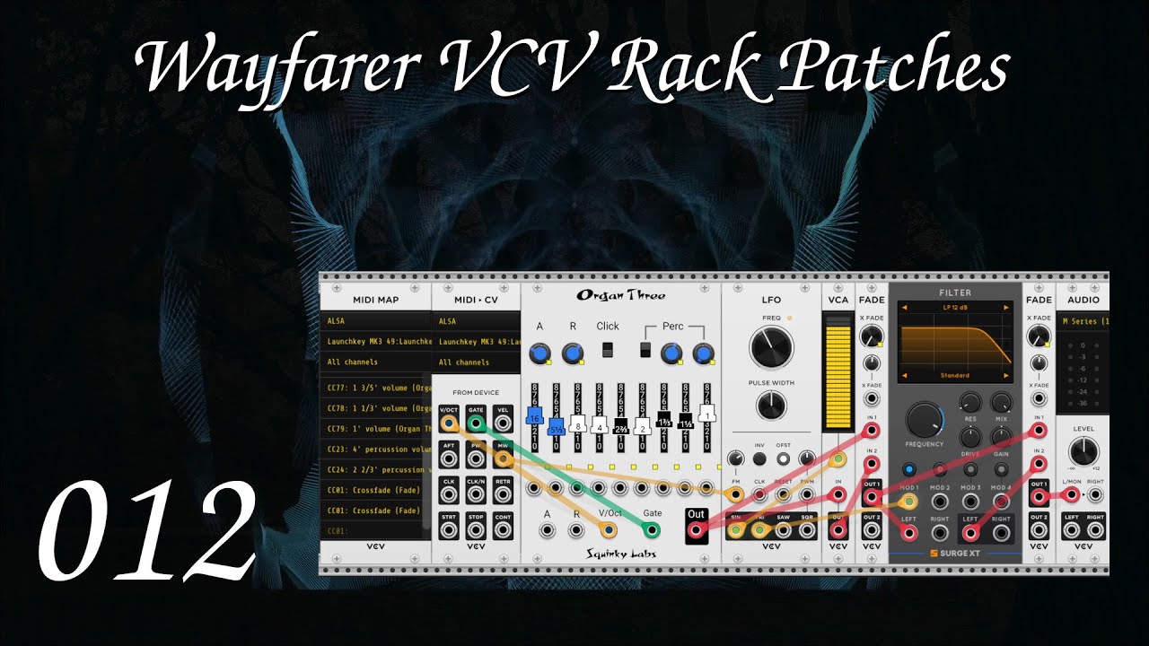Wayfarer VCV Rack Patches 012 MIDI Controller Mapping & Simple Hammond ...