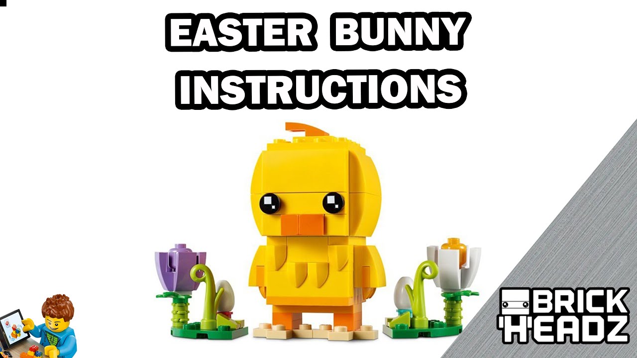 LEGO INSTRUCTIONS - Easter Chick - BRICKHEADZ - LEGO Set 40350 - YouTube