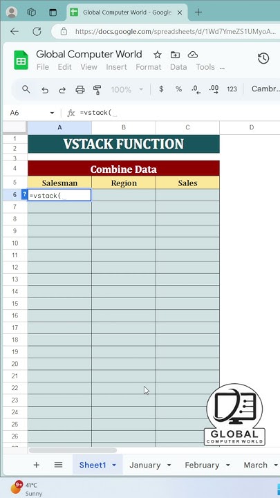 Combine Data in Excel Using VSTACK Function. #excel #exceltutorial #exceltips #viralshort # ...