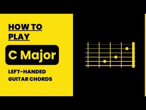 Left Handed C Major Guitar Chords: How to Play All Positions - YouTube