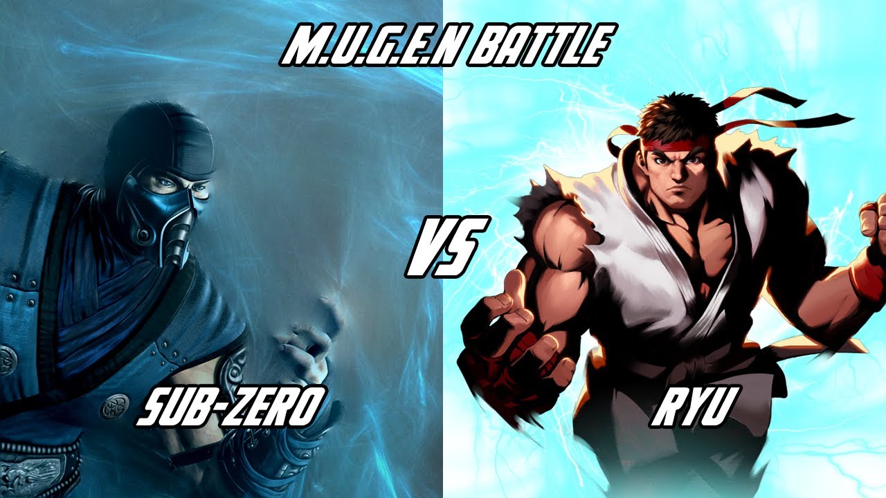 Sub Zero vs Ryu || M.U.G.E.N Battle - YouTube