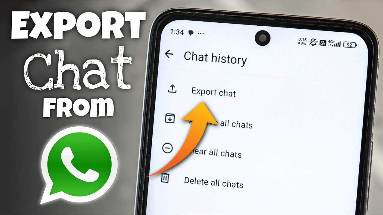 How to Export Chat From WhatsApp - YouTube