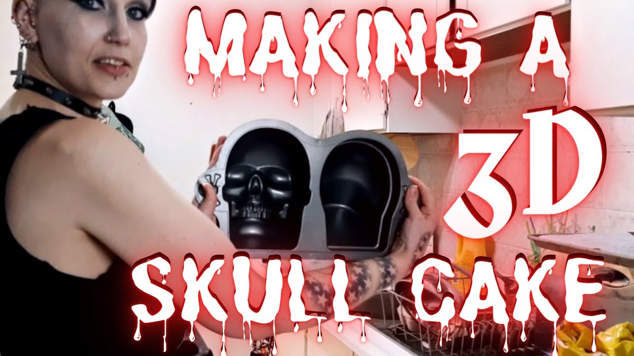 Making A 3D Skull Cake | Madame Absinthe - YouTube