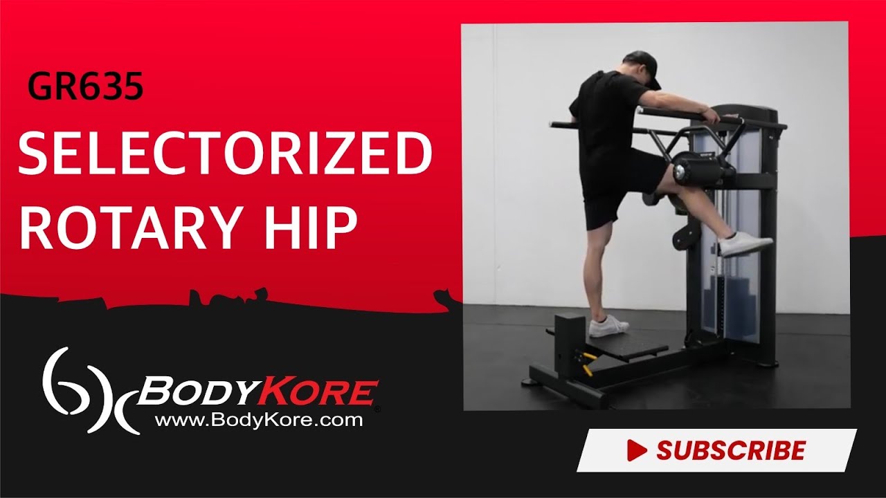 BodyKore Isolation Series - Selectorized Rotary Hip - Model GR635 - YouTube